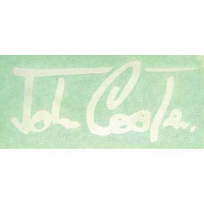 STICKER JOHN COOPER SIGNATURE BIANCO